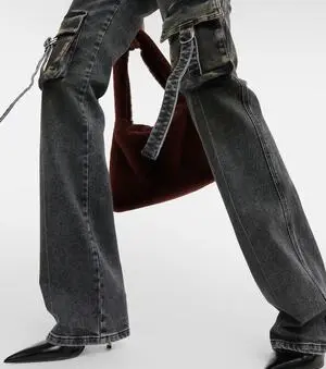 Blumarine Low-rise Denim Cargo Pants