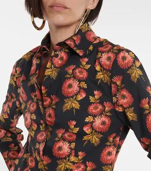Etro Floral Cotton-blend Shirt - Multicoloured