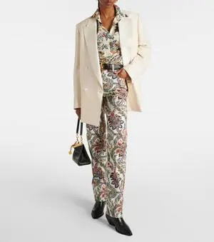 Etro Floral Cotton-blend Shirt - Multicoloured