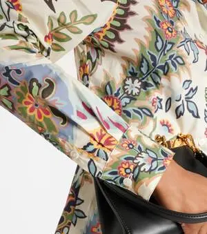 Etro Floral Cotton-blend Shirt - Multicoloured