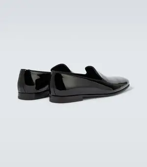 Manolo Blahnik Mario Patent Leather Loafers