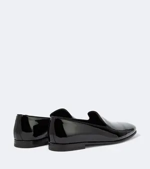 Manolo Blahnik Mario Patent Leather Loafers