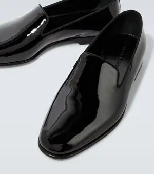 Manolo Blahnik Mario Patent Leather Loafers