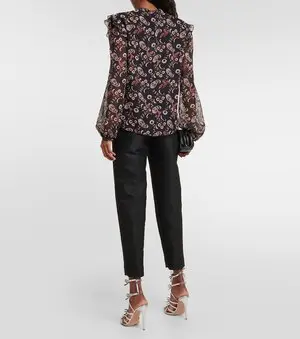 Giambattista Valli Printed Silk Blouse - Multicoloured