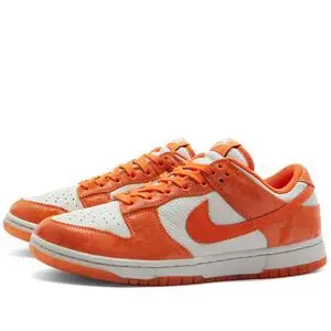 Nike Dunk Low Sneakers - Light Bone/safety Orange