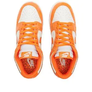 Nike Dunk Low Sneakers - Light Bone/safety Orange