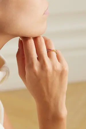SUZANNE KALAN Eternity 18-karat Sapphire Ring
