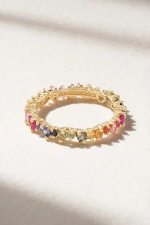 SUZANNE KALAN Eternity 18-karat Sapphire Ring