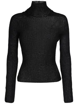 Saint Laurent Mohair Blend Turtleneck Sweater