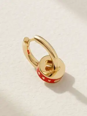 FOUNDRAE Strength Heart Beat Small Single Hoop Earring
