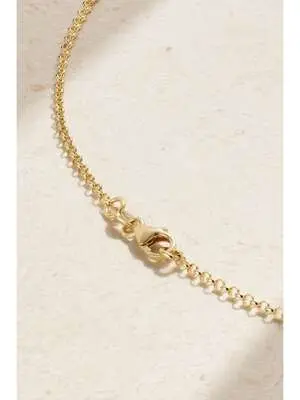 FOUNDRAE Strength Heart Beat 18-karat Enamel Necklace