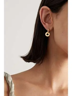 FOUNDRAE Love Petite Chubby Heart Beat 18-karat Single Earring