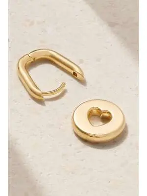 FOUNDRAE Love Petite Chubby Heart Beat 18-karat Single Earring