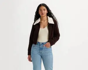LEVI'S Slim Sherpa Corduroy Trucker Jacket