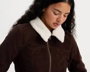 LEVI'S Slim Sherpa Corduroy Trucker Jacket