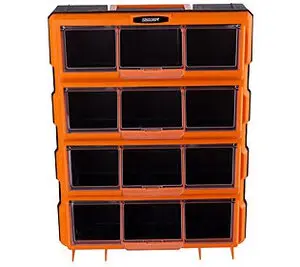 STALWART 12-bin Screw Organizer Craft Cabinet - One-color