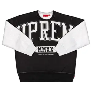Supreme Overprint Crewneck - Grey