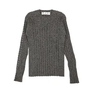 Off-White Arrow Band Crewneck Sweater - Grey