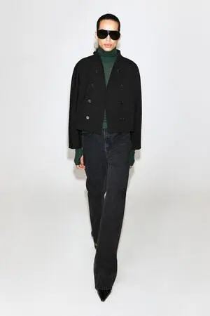 Cos Merino Wool Turtleneck Top - Green