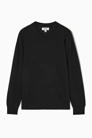 Cos Merino Wool Cardigan Black