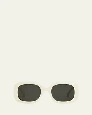 Celine Celine Triomphe Square Sunglasses Ivory Smoke