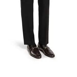 Gucci Leather Loafer With Horsebit - Brown
