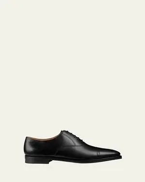 John Lobb Bristol Leather Oxford Loafers