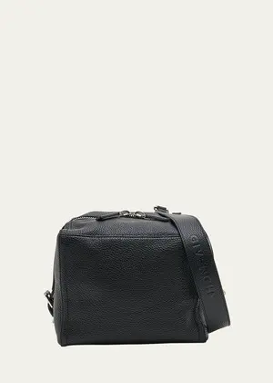 Givenchy Men's Pandora Small Leather Crossbody Bag - Black