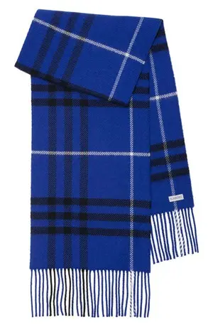 Burberry Tartan Wool & Cashmere Scarf