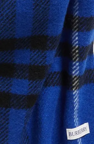 Burberry Tartan Wool & Cashmere Scarf