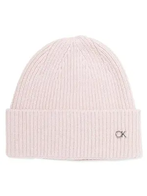 Calvin Klein Ribbed-knit Beanie - Grey