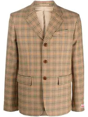 Kenzo Checked Single-breasted Blazer
