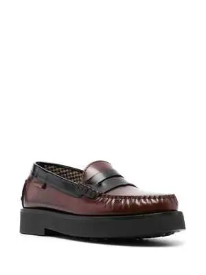 TOD'S Two-tone Leather Loafers - Brown