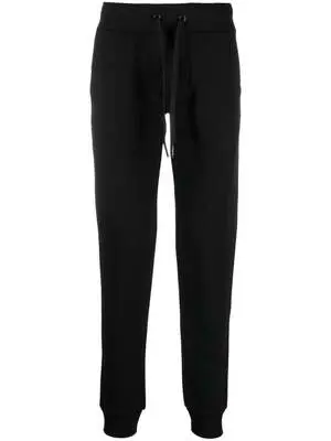 Iceberg Logo-embroidered Cotton Track Pants - Black