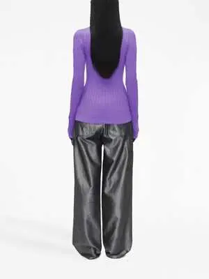 Marc Jacobs Ribbed Merino Wool Turtleneck Top