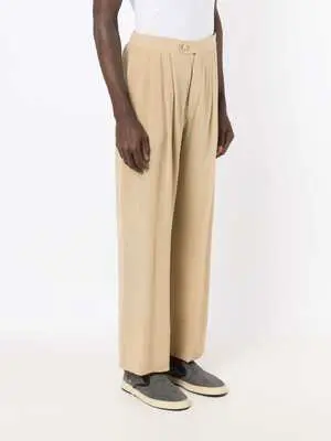 HANDRED Wide-leg Silk Trousers