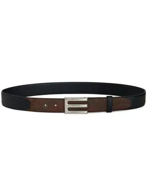 Etro Paisley-print Leather Belt - Brown
