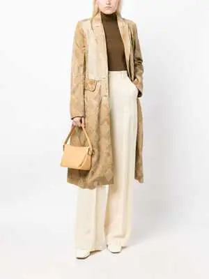 UMA WANG Diamond-pattern Single-breasted Coat