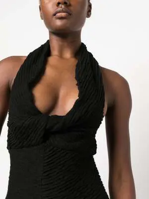 IRO PARIS Oxanne Twist-detail Halterneck Minidress