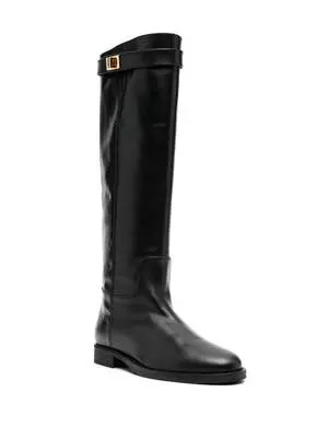 VIA ROMA 15 Buckle-detail Knee-high Boots
