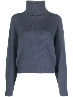 Brunello Cucinelli Ribbed Wool-blend Roll-neck Jumper