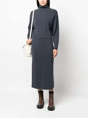 Brunello Cucinelli Ribbed Wool-blend Roll-neck Jumper