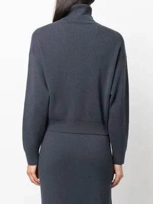 Brunello Cucinelli Ribbed Wool-blend Roll-neck Jumper