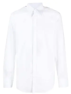Dolce & Gabbana Pointed-collar Cotton Shirt - White