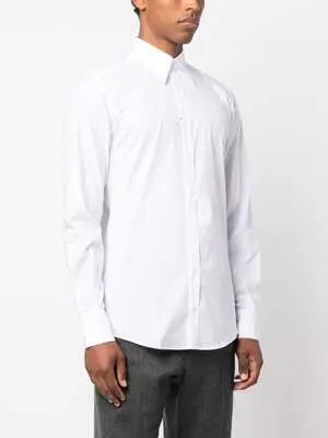 Dolce & Gabbana Pointed-collar Cotton Shirt - White