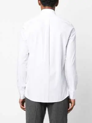 Dolce & Gabbana Pointed-collar Cotton Shirt - White