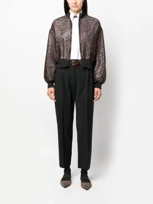 Brunello Cucinelli Cropped Trousers - Black