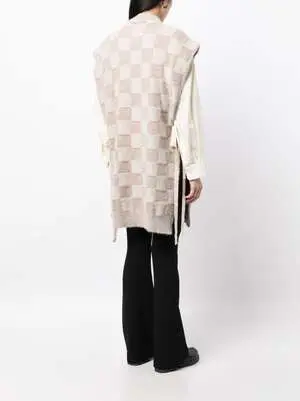 UMA WANG Checkerboard Knitted Vest