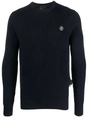 Philipp Plein Skull&bones Merino Knit Jumper