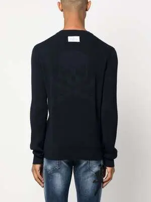 Philipp Plein Skull&bones Merino Knit Jumper